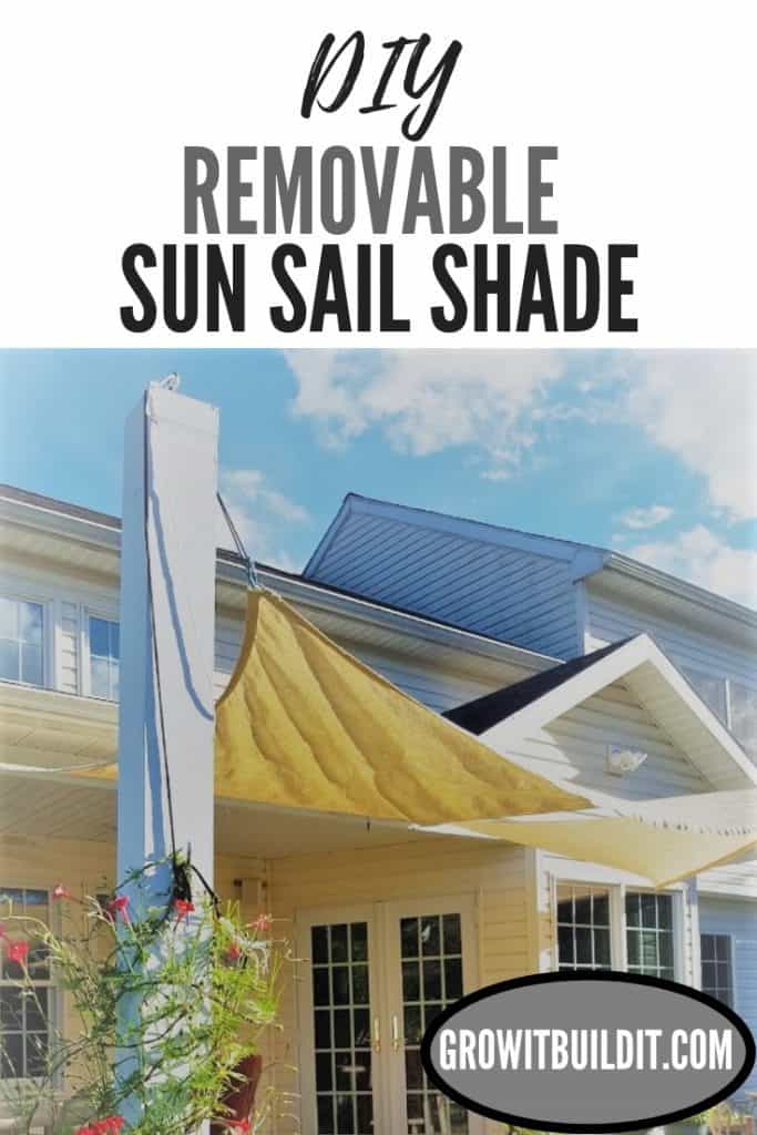 Simple Retractable Patio Shade Sail System – GrowIt BuildIT