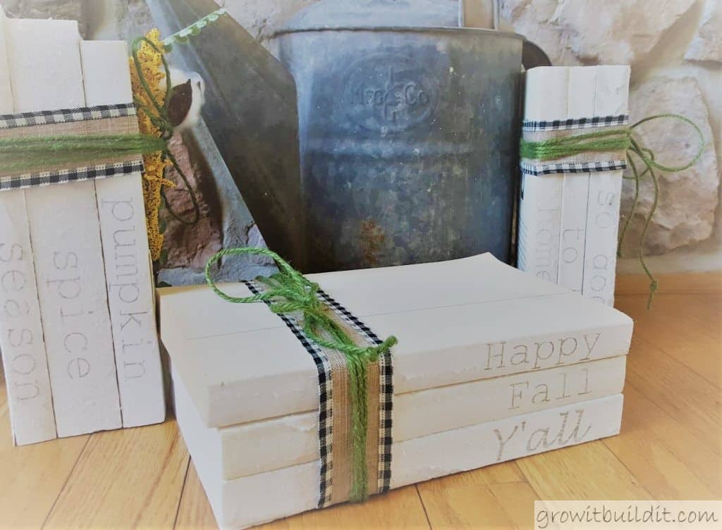 Book Stack -EASY METHOD DIY (no stamps needed) Hardcover & Paperback ...