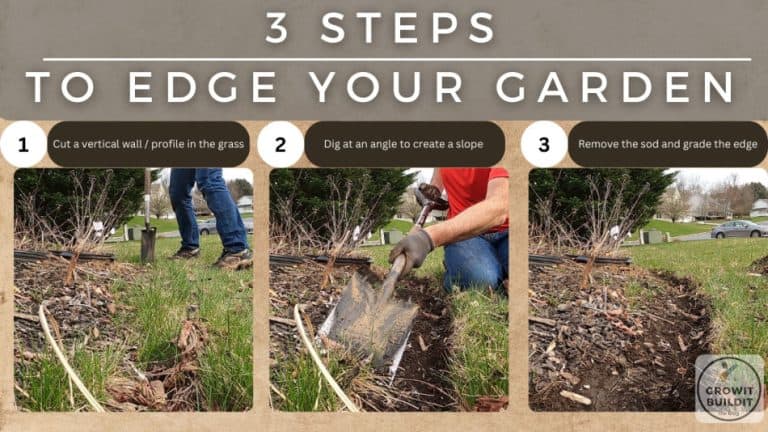 How To Edge A Flower Bed / Garden With A Shovel – GrowIt BuildIT